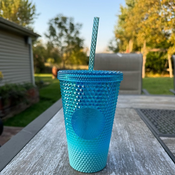 Starbucks | Dining | Starbucks Grande Blue Cold Cup | Poshmark